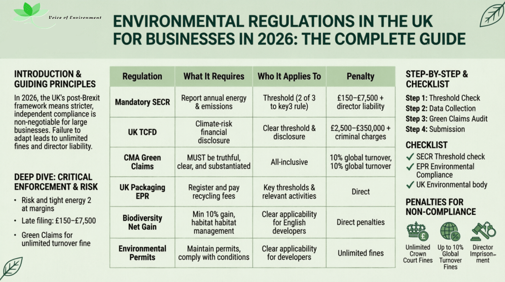 UK environmental regulations for businesses 2026 guide